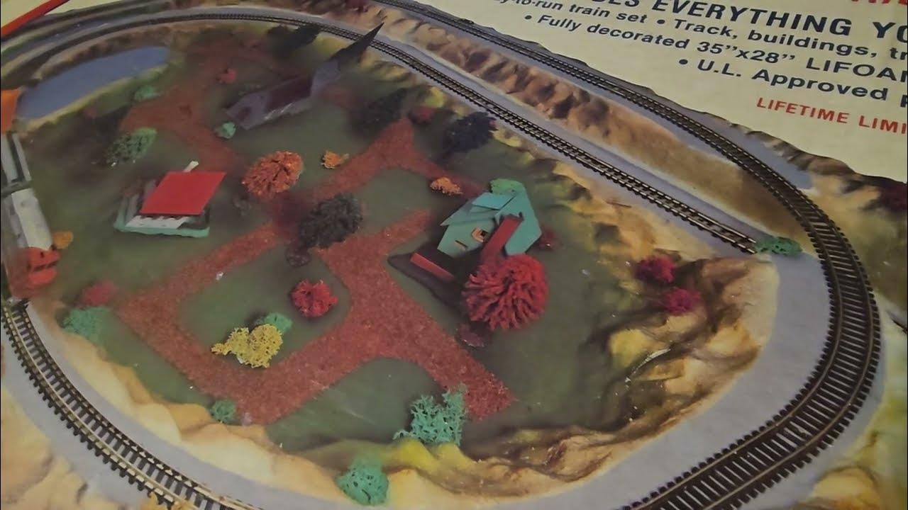 1970's N Scale EMPIRE Lifoam Styrofoam Mountain Layout Mint in Box by Life-Like - YouTube