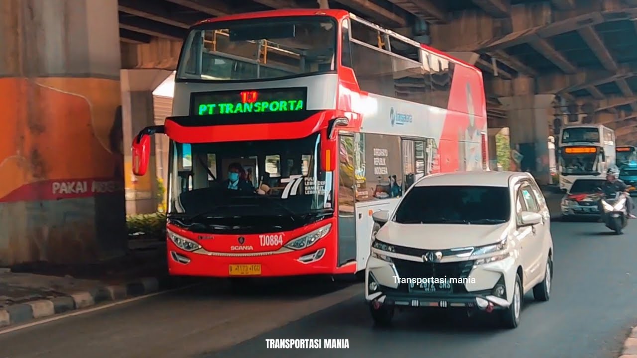BIS TINGKAT TAYO KEREN!! Transjakarta | TRANSPORTASI MANIA - YouTube