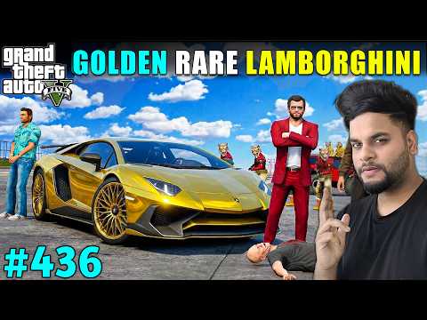 MICHAEL GOT RARE GOLDEN LAMBORGHINI FROM A RACE | GTA V GAMEPLAY #436 | GTA 5