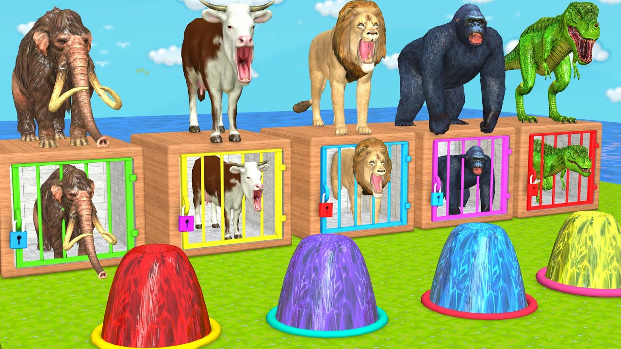 Cow Mammoth Elephant chicken Bear Guess The Right Key ESCAPE ROOM ...