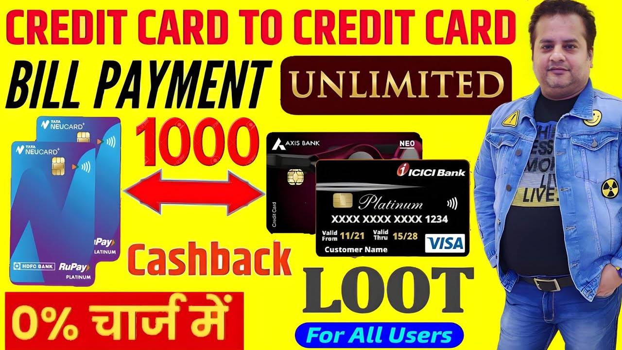 Credit Card Bill Payment By Another Credit Card 🔥 Earn 1000 Cashback 🤑 ...