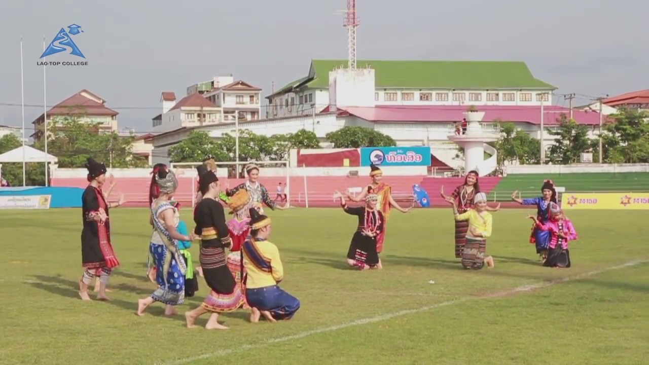 Múa lào ບົດຟ້ອນຊາດລາວເຜົ່າລາວ Điệu múa các dân tộc laos - laos lum ...