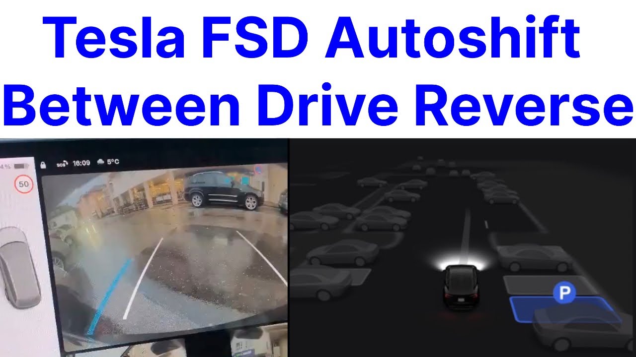 Tesla FSD Autoshift Between Drive Reverse, 2024.44.25 Software Update ...