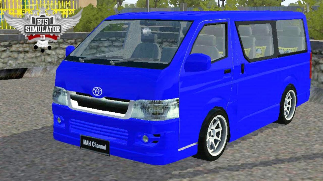 SHARE MOD BUSSID TERBARU - TOYOTA HIACE by MAH channel | bussid - YouTube