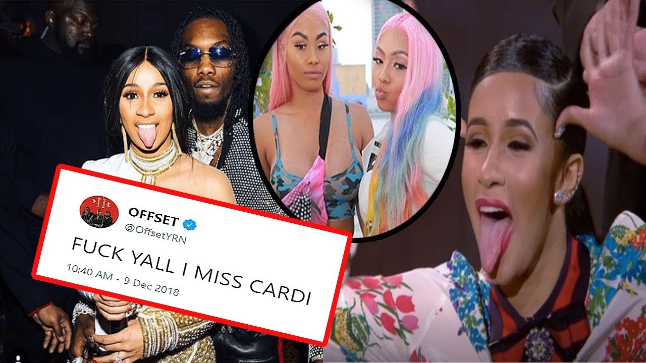 Offset Misses Cardi, Cardi b claps back and Sidechicks gone crazy - YouTube