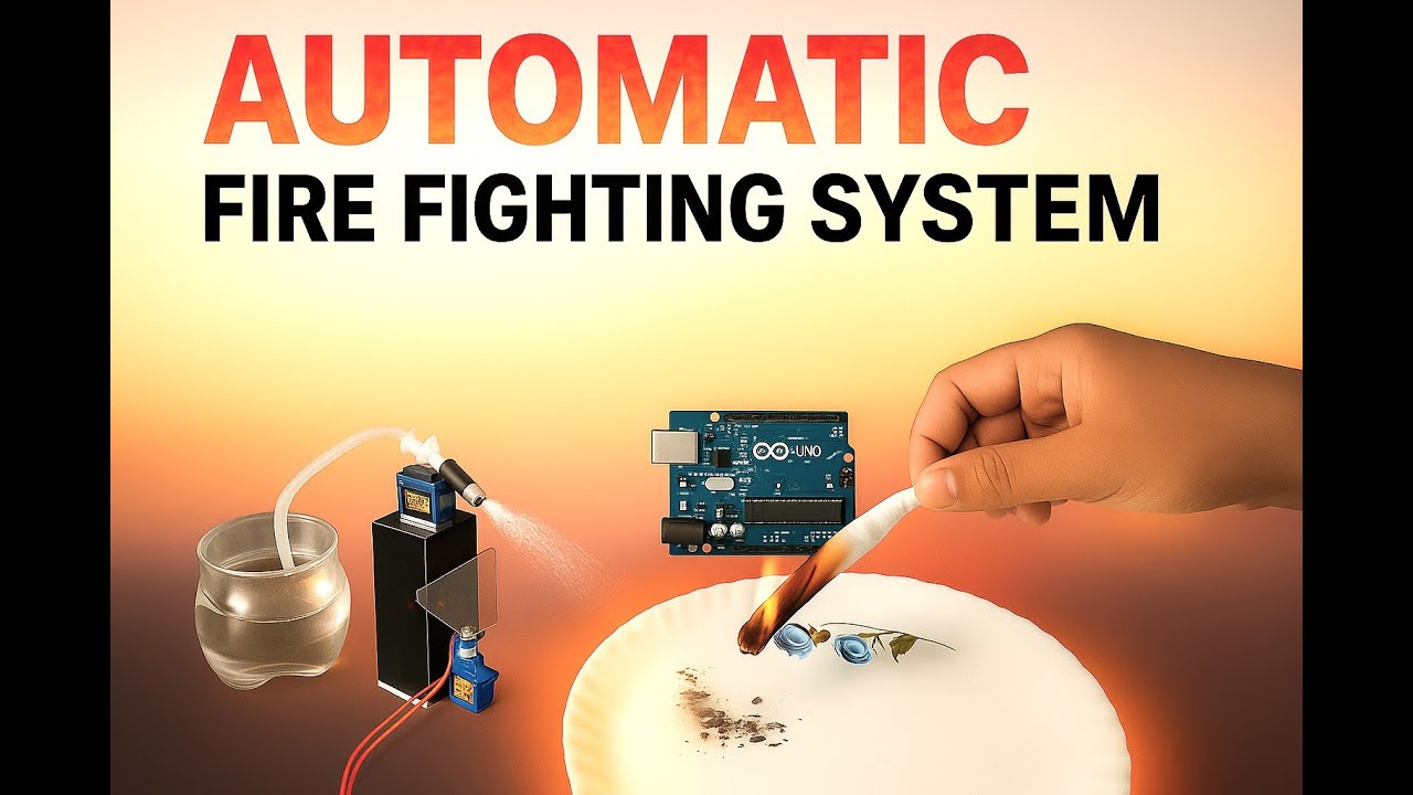 Fire Fighting robot using Arduino | Arduino + Flame Sensor + water pump ...