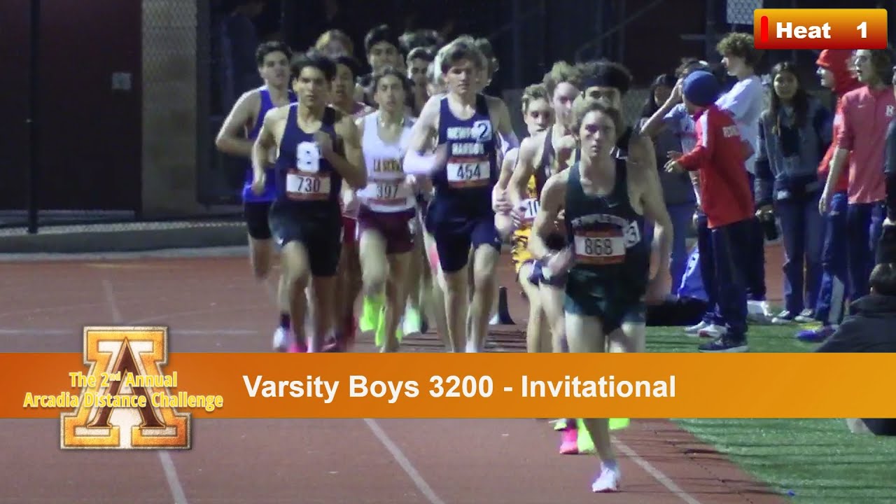 2023 TF - Arcadia Distance - 3200 Meters (Boys, Varsity, Invite) - YouTube