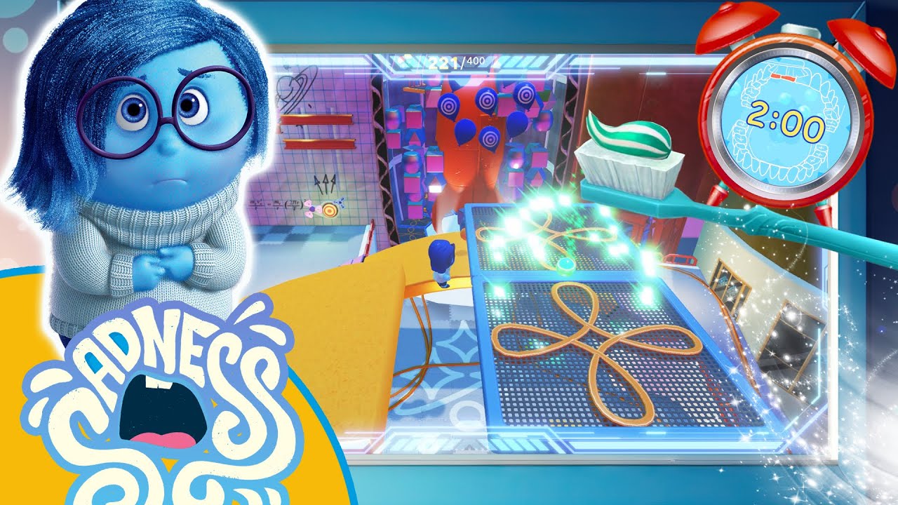 Inside Out Sadness 2 Minute Action Toothbrush timer with Music - YouTube