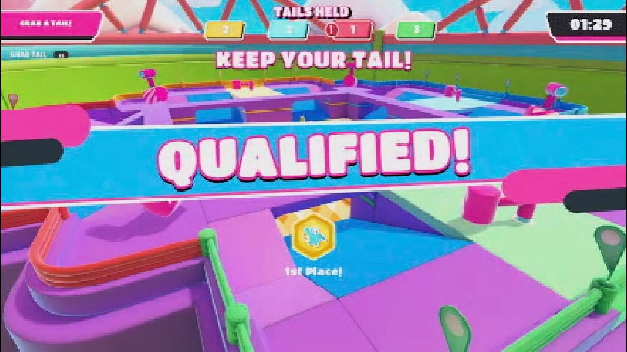Fall Guys Team Tail Tag Instant Qualification 😂 - YouTube