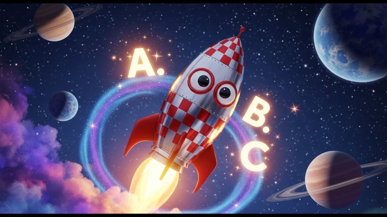 ABC Space Rocket Blast 🚀🔤 | Educational Video for Kids | Learn Alphabet ...
