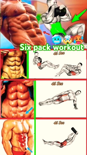 Six pack workout at home #motivation #shorts #fitness #ytshorts # ...