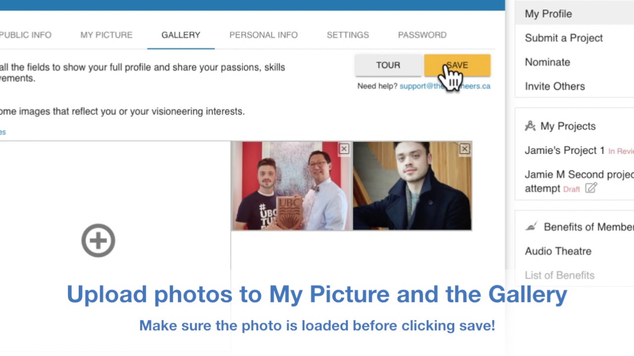 How to Edit your Profile on the Visioneers International Network - YouTube