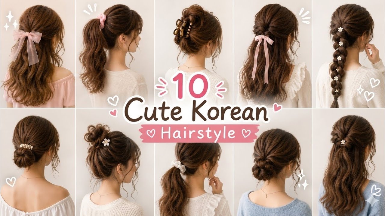 10 Cute Hairstyles For Short Hair 🎀| Quick & Easy Hairstyles| Hairstyle ...
