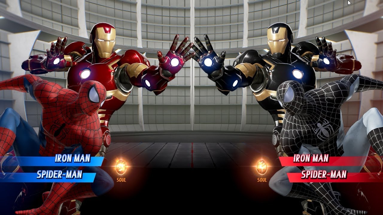 Grey Spider Man & Black Iron Man VS Red Spider Man & Iron Man - Marvel ...