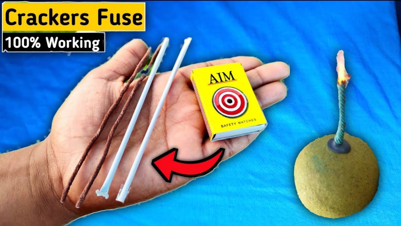 How to make cracker fuse at home | Diwali Fuse | Crackers fuse - YouTube