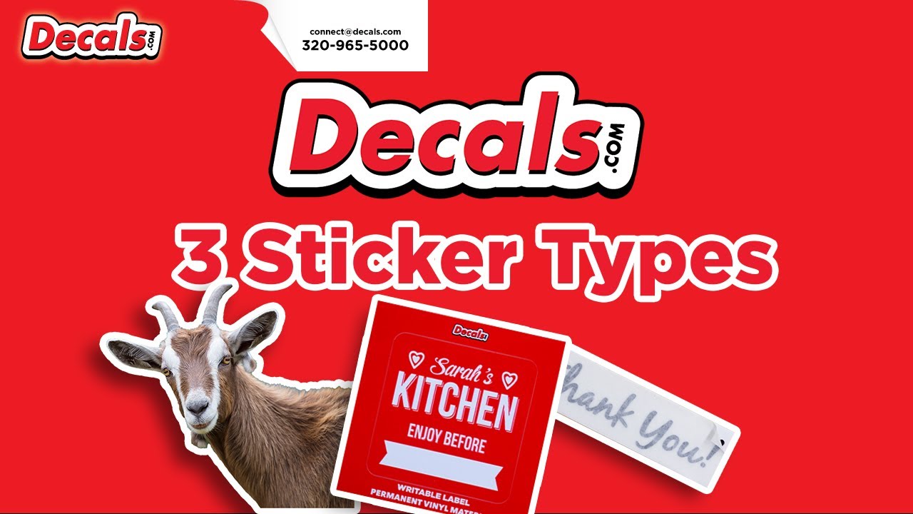3 Types of Custom Stickers - Which Sticker Should I Choose? - YouTube