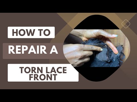 HOW TO REPAIR A TORN LACE FRONT #wigmaker #lacewigs #wigs - YouTube