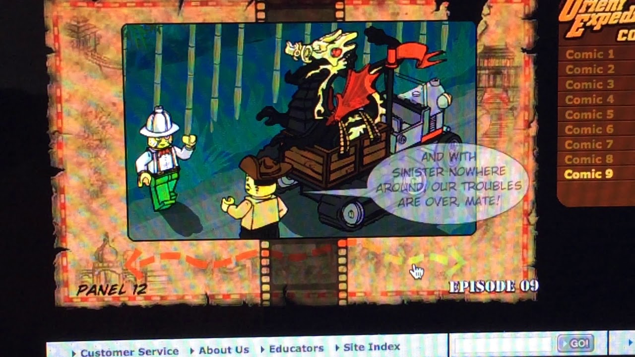 LEGO adventurers orient expedition comic 9 - YouTube