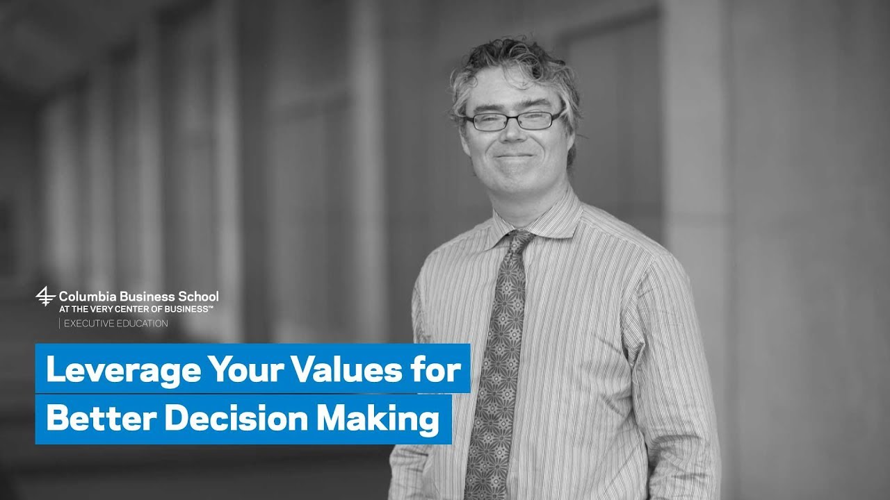 Leverage Your Values for Better Decision Making - YouTube