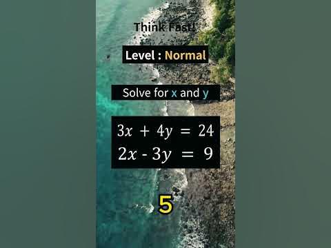 Normal algebra and equations math problems - YouTube