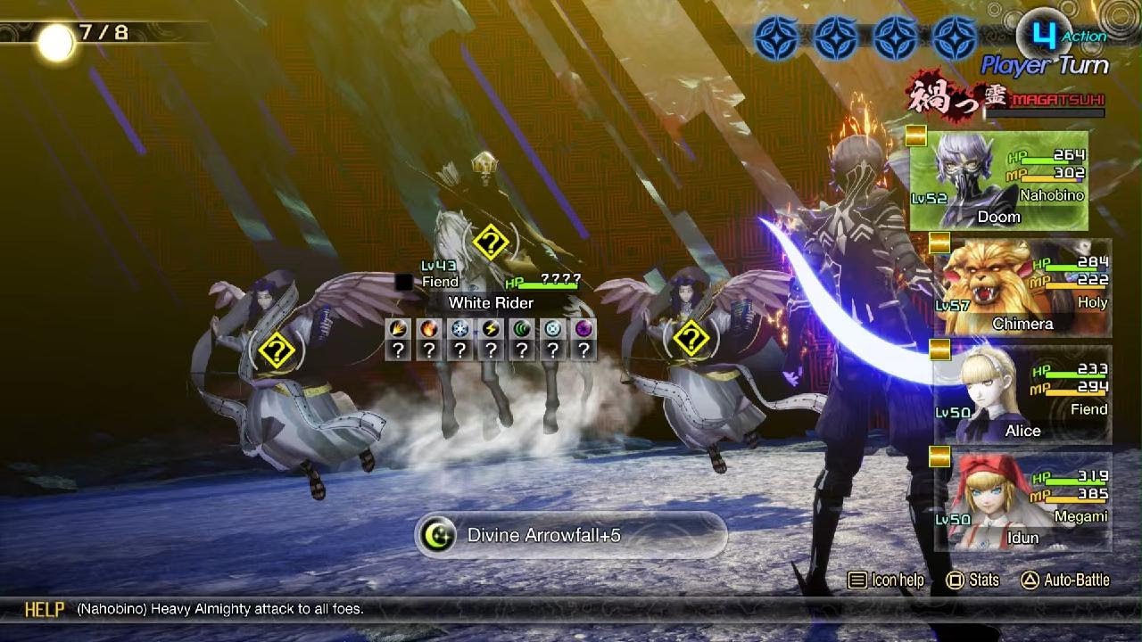 SMT V Vengeance. White Rider Boss Fight - YouTube