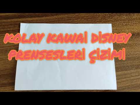 KOLAY KAWAİ DİSNEY PRENSESLERİ ÇİZİMİ-1 #shorts