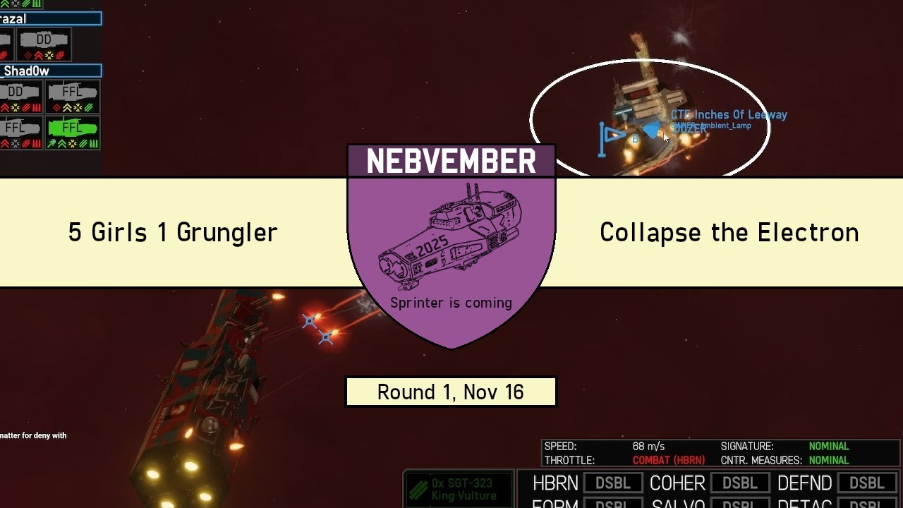 5 Girls 1 Grungler vs Collapse The Electron | Round 1 | NEBVEMBER - YouTube