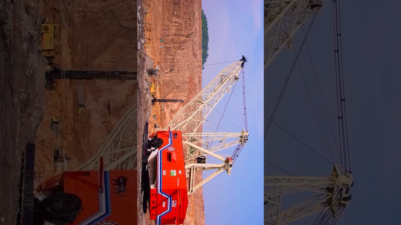 Dragline in Ncl coal mines - YouTube