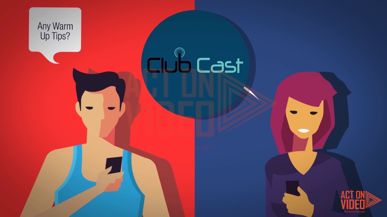 Fitness App - 2D Cartoon Animation - Club Cast - YouTube