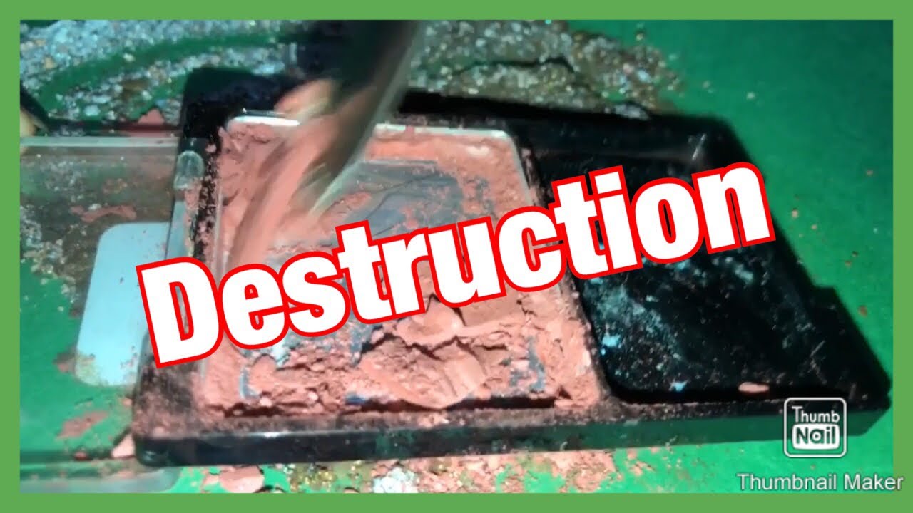 ASMR || Makeup Destruction | Destroying eyeshadow and more! - YouTube