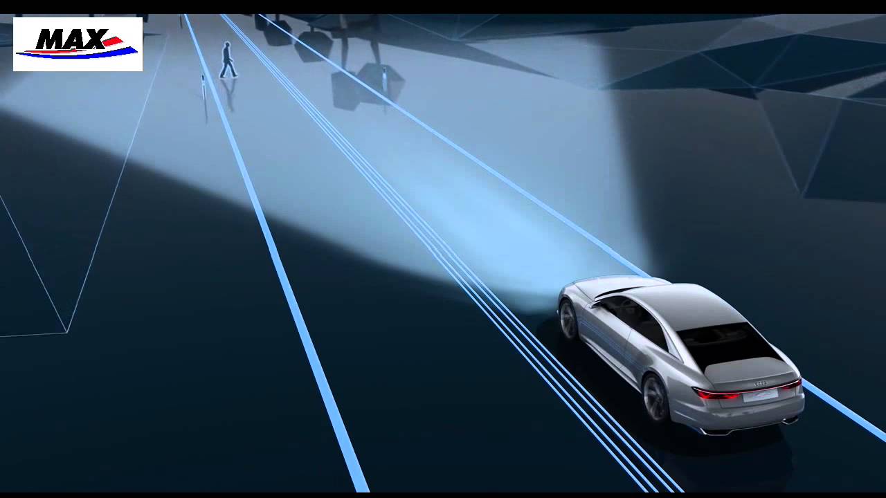 Audi Matrix Laser Lights Animation - YouTube