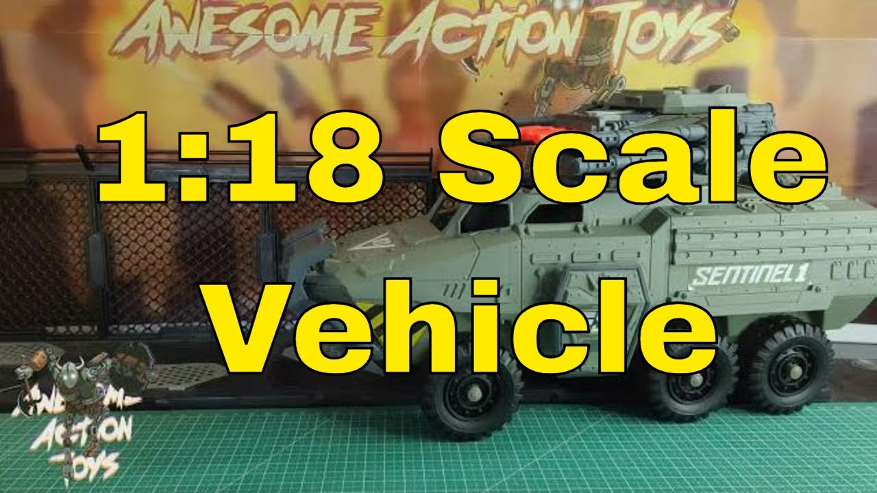 Soldier Force Sentinel 1, 6 wheeled armored vehicle. A decent 1:18 ...