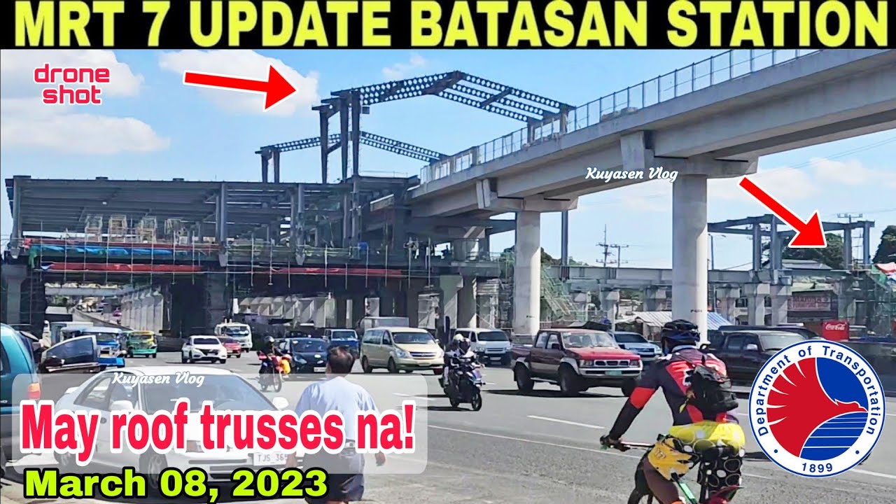 May roof trusses na!MRT 7 UPDATE BATASAN STATION|Commonwealth Q.C ...