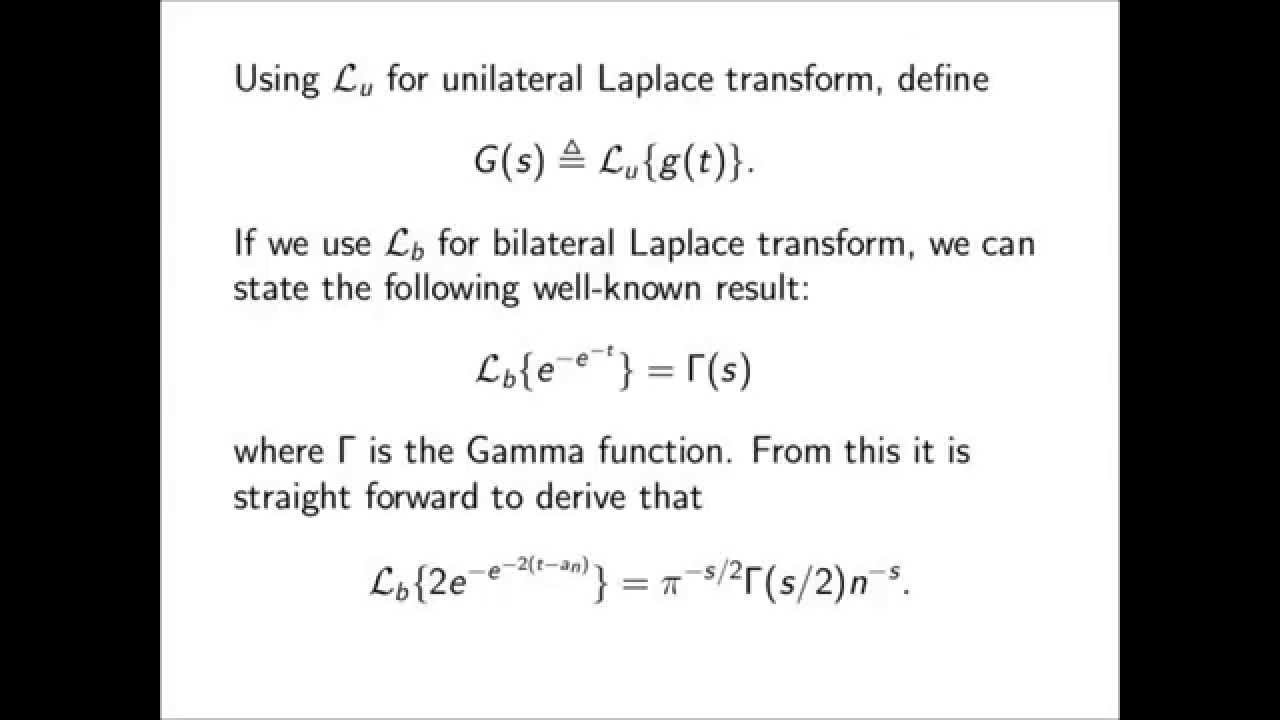 Derivation of Riemann Functional Equation - YouTube