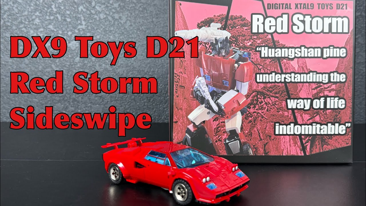 DX9 Toys D21 Red Storm Sideswipe - YouTube