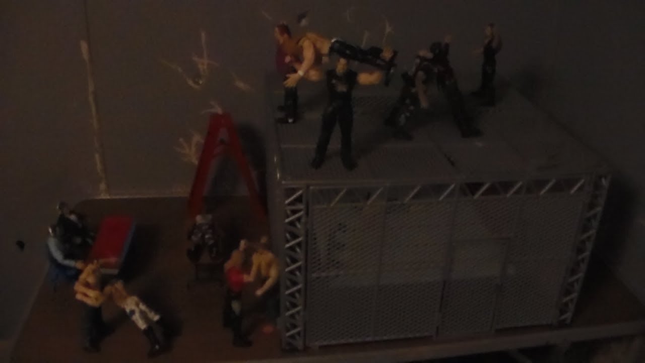 INSANE WWF HELL IN A CELL TOY SET UP!! - YouTube
