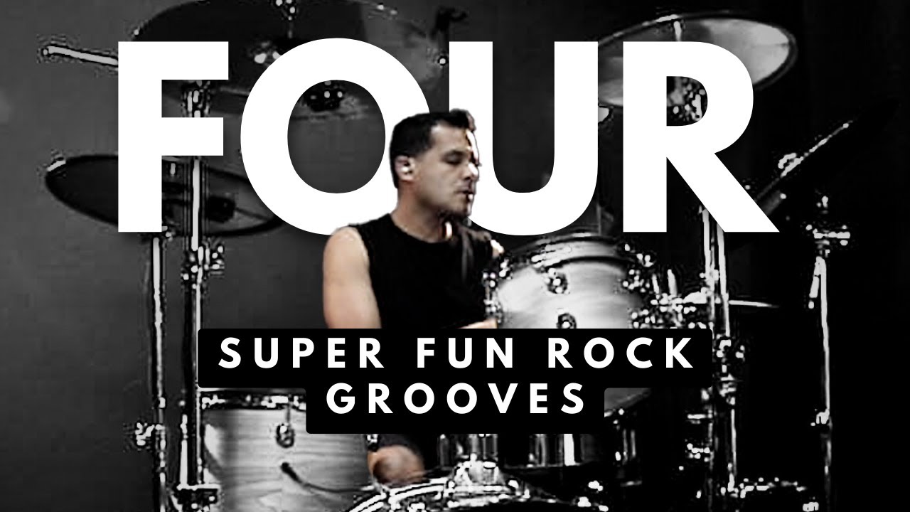 4 rock grooves for beginners | daily workout #9 - YouTube