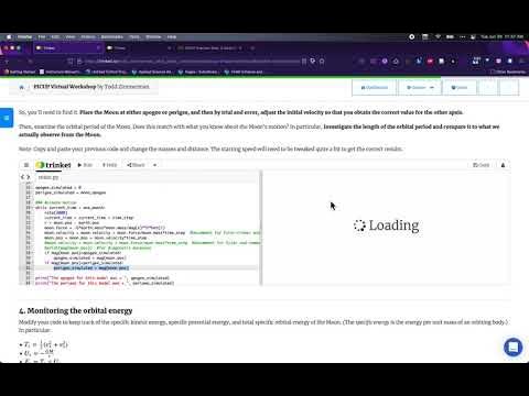 Intro to VPython - Part 3 - PICUP Virtual Workshop 2021 - YouTube