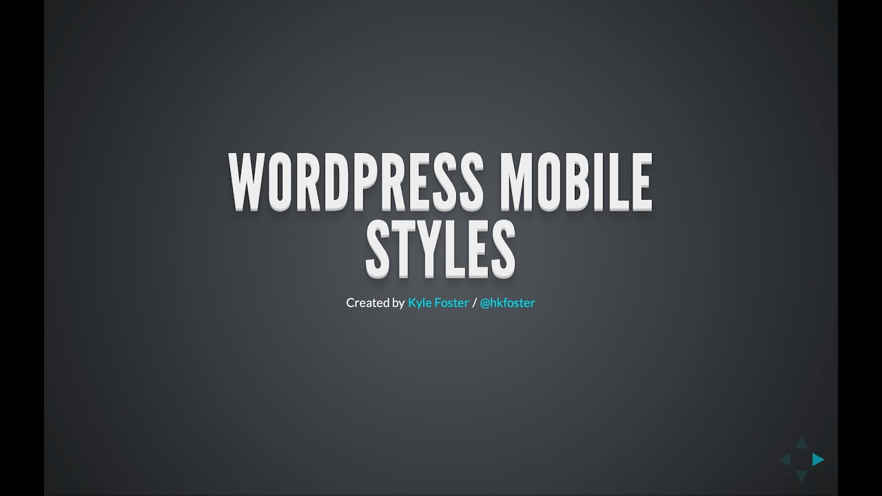 WordPress Mobile Styles - YouTube