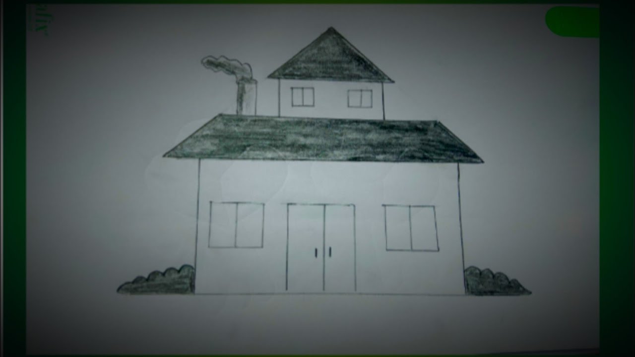 How To draw Simple House 🥰 Easy Creative Drawing 🏡 - YouTube
