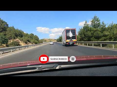 İzmir-Manisa Kesintisiz Tek Parça Araba Yolculuğu [4K] Manisa'da Arabayla Kısa Bir Tur Ağustos 2025