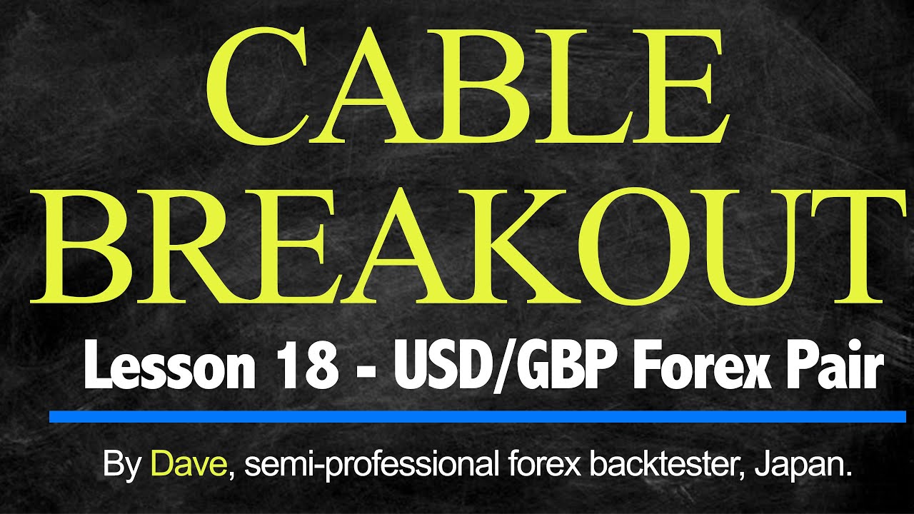 Lesson 18 - Cable Breakout - USD/GBP Forex Pair - YouTube