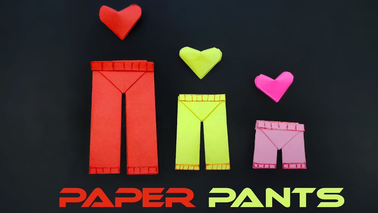 How to Make Paper Pants | Origami Pants | (Paper Craft) - YouTube