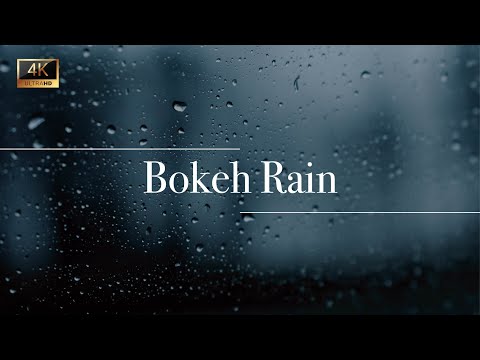 Bokeh Rain | 1 Hour | Relax and Calm Sleeping Time | V_63 | 4K