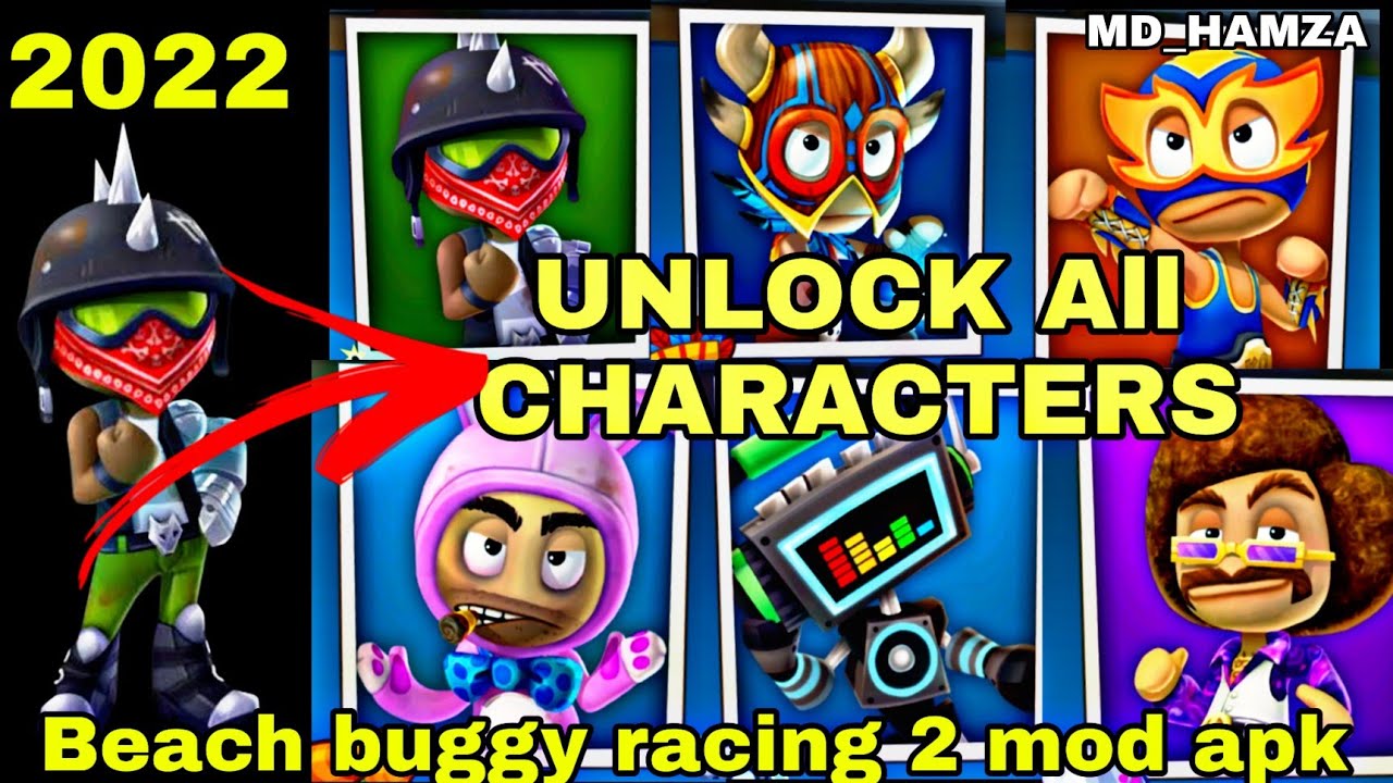 Beach buggy racing 2 mod apk|| Unlock all outfit& charector # ...