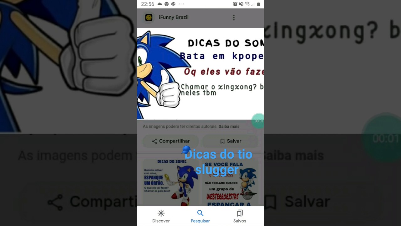 dicas do tio slugger #sonic - YouTube