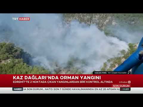 Kaz Dağları'nda 2 Orman Yangını Çıktı 23.08.2021 TURKEY