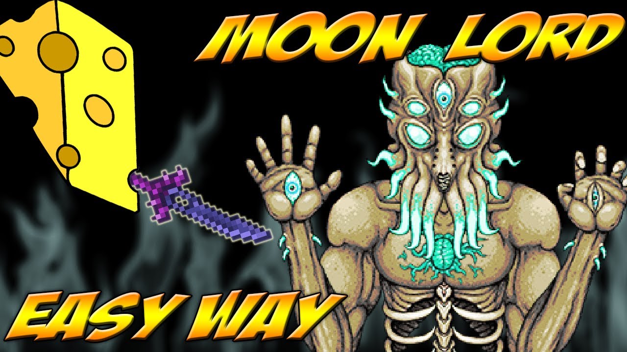 Terraria 1.4 MASTER Mode: How to beat Moon Lord the EASY WAY [Highlight ...
