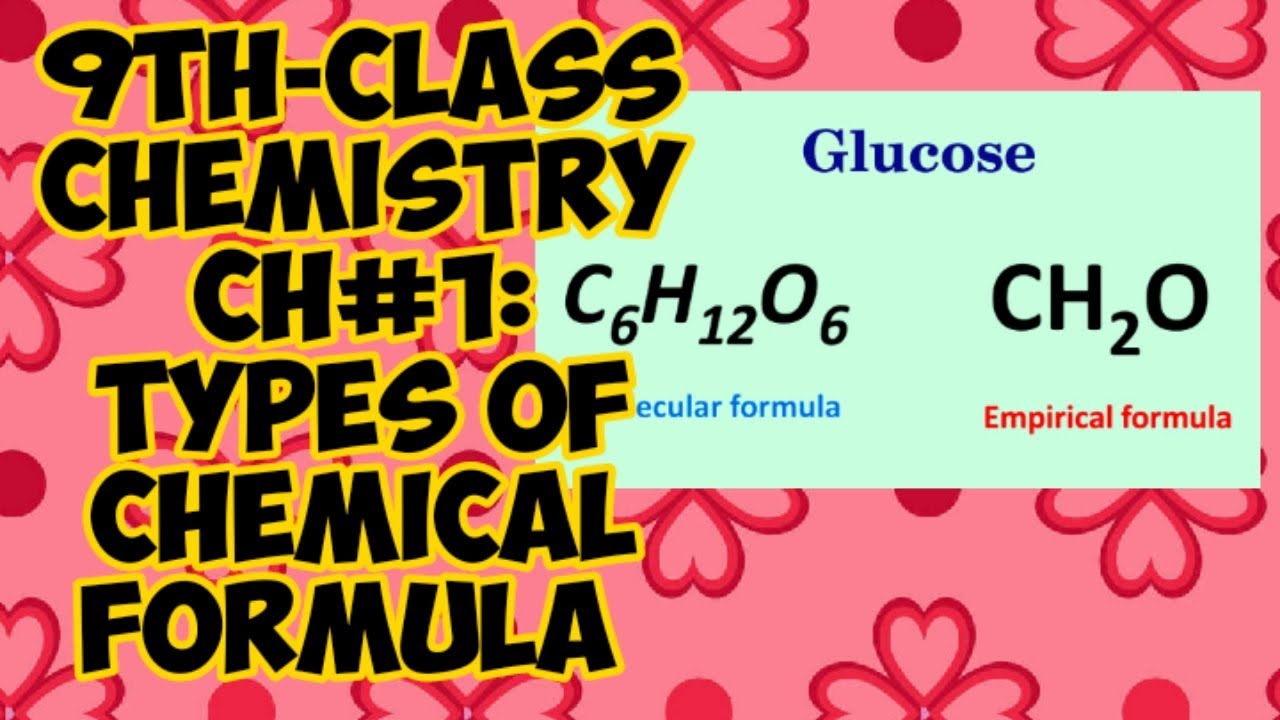 9th-Class Chemistry | Chap#1:Types of Chemical Formula | Empirical ...