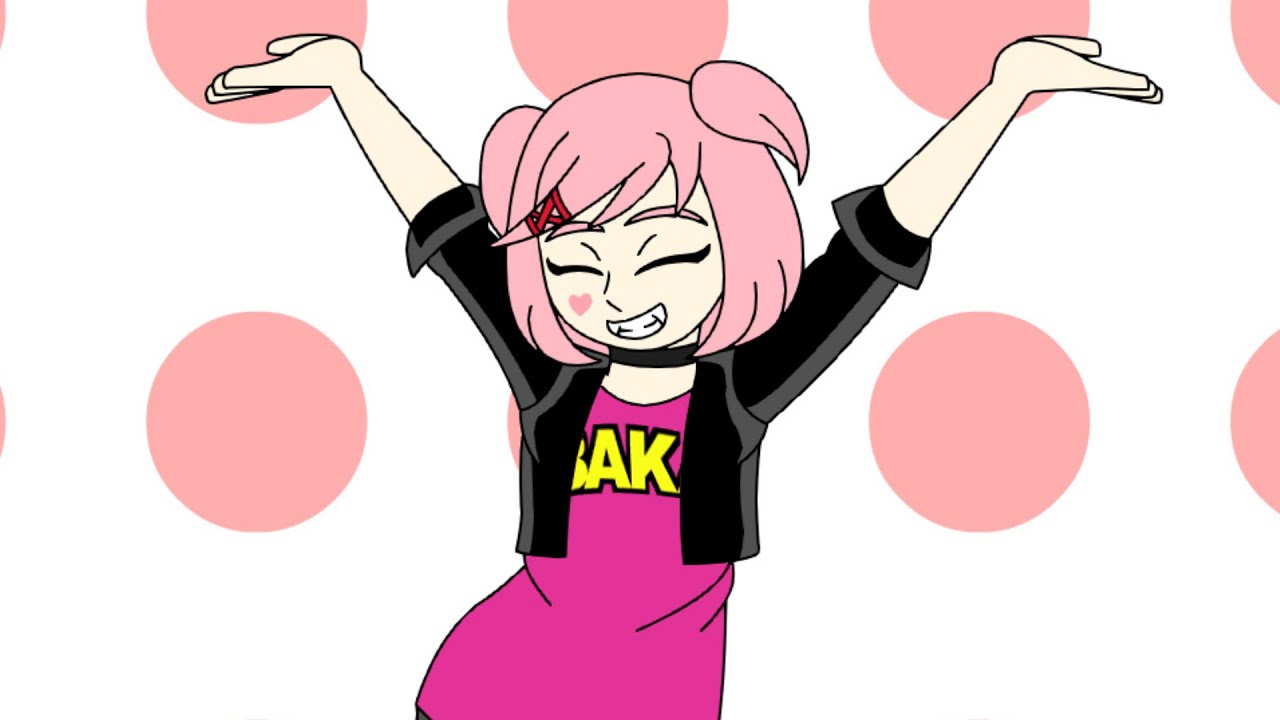 I animated Natsuki dancing for an hour - YouTube